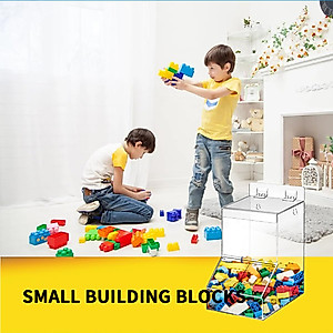 Acrylic Storage Container-Laundry Pods, Coffee Capsules Holder, Dishwasher Pod, Candy Dispenser, and Wall-Mountable Organizer for Snacks, Toys, and More - 23.3cm Height, 20cm Width, 13cm Depth