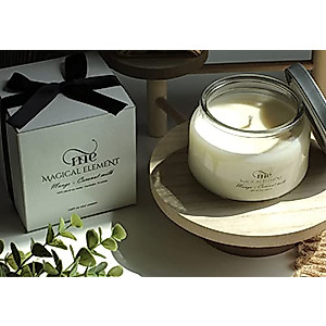 Magical Element Mango & Coconut Milk Scented Soy Candle, 10 oz Jar, 35+ Hour Burn Time