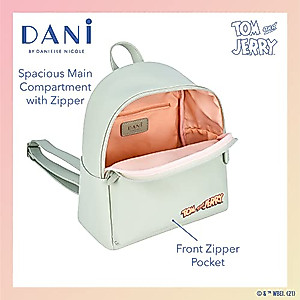 Danielle Nicole DANI Tom and Jerry Mini Backpack, Small Bookbag, Pale Green, 9 Inch