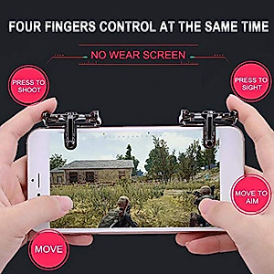 SAVARIA - 2pcs Phone Game Joysticks Shooting Assit Tool for STG FPS TPS Trigger