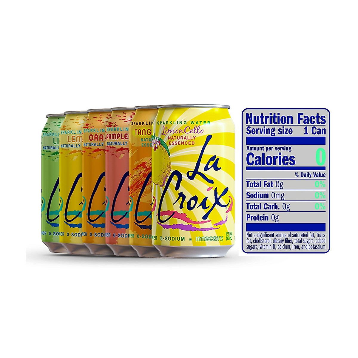 LaCroix Sparking Water, Summer Citrus Variety 24-Pack, 6 Citrus Flavors, 4 of Each, 12 Fl Oz Each