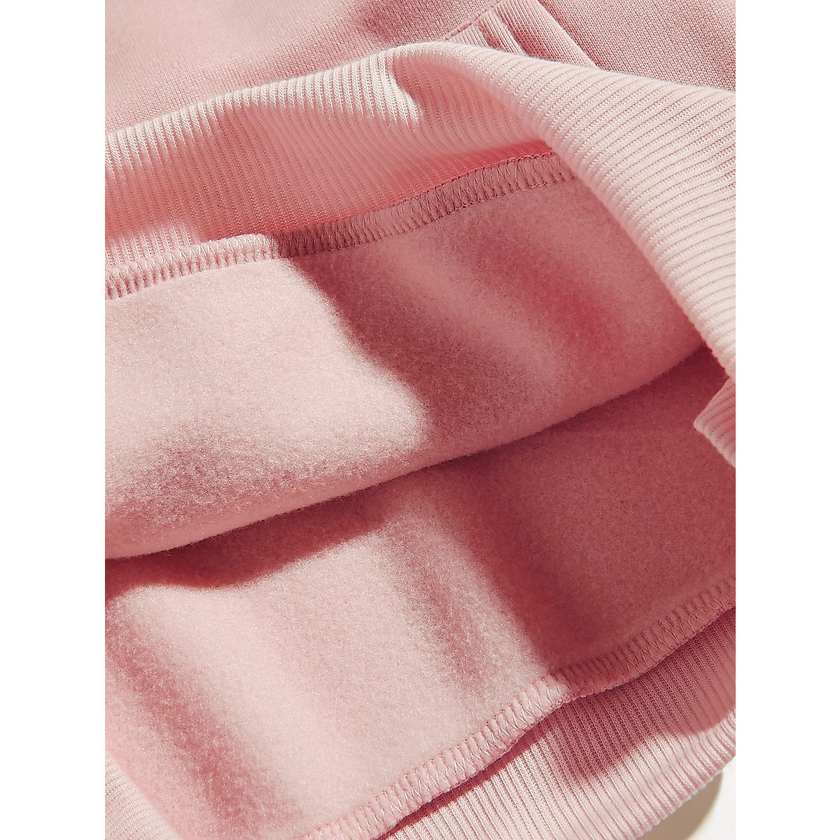 Floerns Women's Letter Graphic Printed Long Sleeve Drawstring Hoodie Sweatshirt A Light Pink L