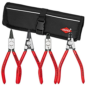 KNIPEX Tools - 4 Piece Circlip Set In Pouch Straight & 90 Degree (9K001952US)