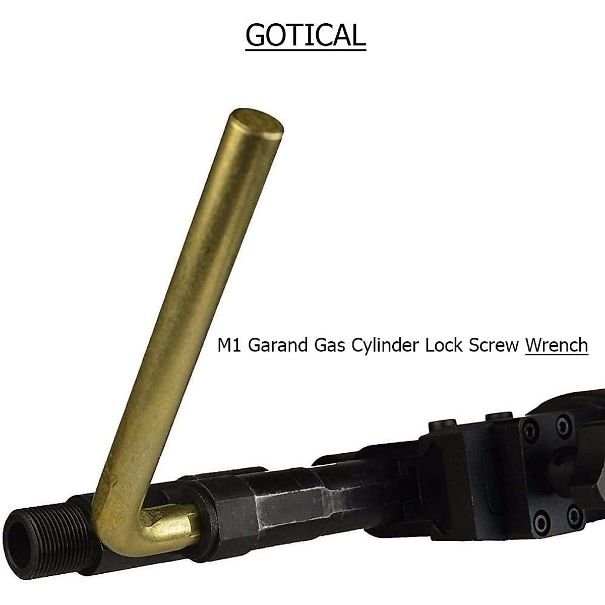 GOTICAL Combo of 5 Items - M1 Garand Receiver Insert, Cleaning Kit, Gun Cleaning Patches, Cotton Swabs, & Wrench, Safety and Maintenance, Durable Material