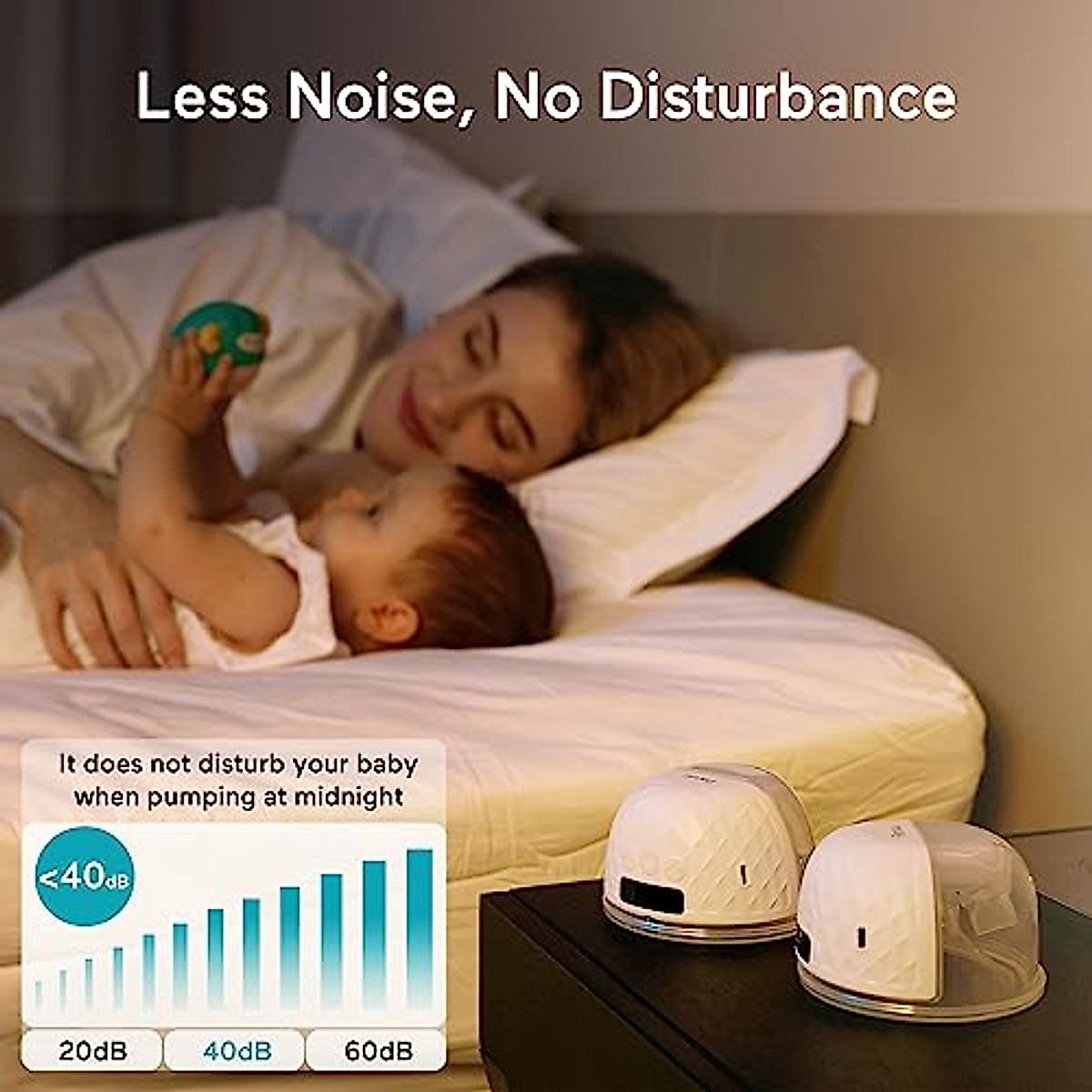 Paruu P10 Hands-Free Breast Pump Wearable, 338mmHg Strong Suction, Low Noise, 4 Modes & 9 Levels, Electric Breast Pump Portable, Smart Display, 19/21/24/28mm Insert/Flange, Easy to Clean, 2 Pack
