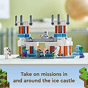 LEGO Minecraft The Ice Castle 21186 Building Toy Set for Kids, Girls,and Boys Ages 8+(499 Pieces)