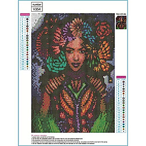 AKIMPE 5D Diamond Painting DIY Crystal Rhinestone Embroidery Arts Craft Oil Acrylic Full Drill Canvas Cross Stitch for Home Decoration Wall Decor Adults Kids Beginners by Number Kits with Brushes