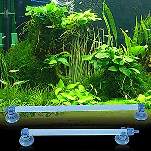 Zerone Air Stone Bubble, Fish Tank Aquarium Air Bubble Wall Air Stone Tube Spray Aeration Tube for Fish Tank(28")