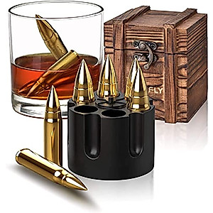 Gifts for Men Dad Husband Father's Day, Whiskey Stones, Unique Anniversary Birthday Gift Ideas for Him Boyfriend, Man Cave Stuff Cool Gadgets Retirement Bourbon Presents for Uncle Grandpa