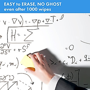 HAMIGAR White Board Dry Erase, White Board Stick on Wall, Dry Erase Board Sticker for Wall, White Board Paper, Sticky White Board for Wall, Peel and Stick Wallpaper Homeworking Office 17.5 x 78.7 Inch