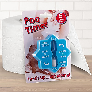 Boxer Gifts Novelty Poo Timer - Time Your Toilet Trips - Joke Funny Gifts For Men Dad Boyfriend Husband - Novelty Mens Christmas Birthday White Elephant