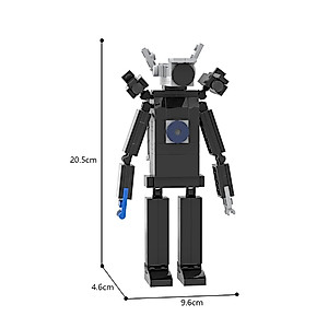 IVVTNHZ Skibidi Toilet Man Toy Building Blocks Set, Camerman Titan, Camera Titan Toy Ideas Toys Kids Toys Gift for Kids 6+ Boys or Girls (169 Pieces)