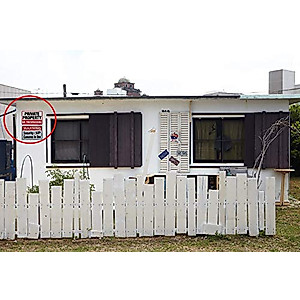 Video Surveillance in Use Sign,Warning Security Cameras in use Sign,Large 10x14 Inch Aluminum UV Ink Printed for House and Business (4-Pack)…