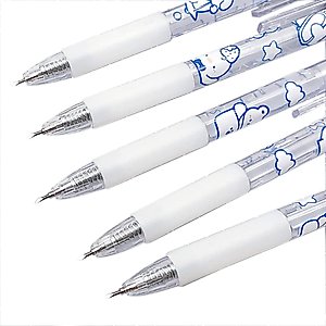 Firbirch 5PCS Craft Cutting Knife Pen Cute Cartoon Bear Paper Pen Cutter Creative Retractable Cutting Tool Student Utility Knife for DIY Art Paper Scrapbook