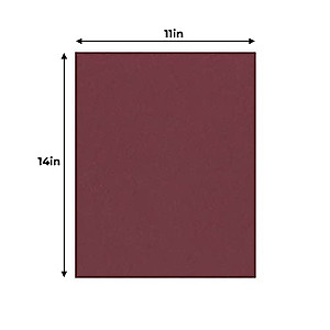 CountryArtHouse Maroon Acid Free 11x14 Backing Board - Uncut Photo Mat Board - 1 Sheet