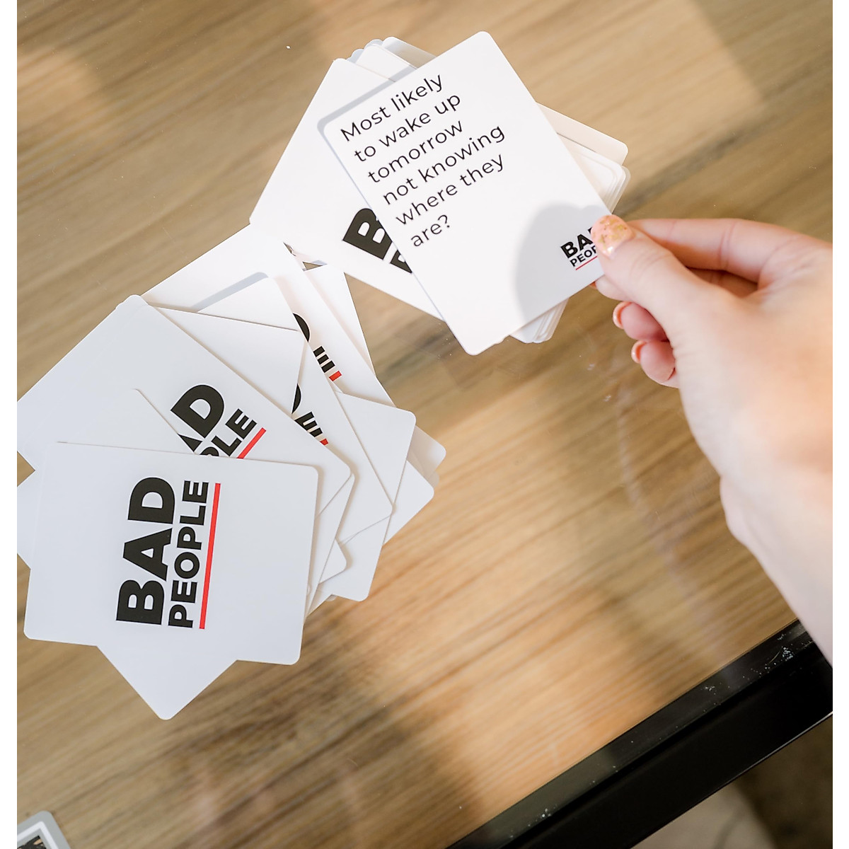 BAD PEOPLE Party Game + NSFW Expansion Set - Hilarious Adult Card Game for Fun Parties and Board Games Night with Your Group - Find Out What Your Friends Really Think of You