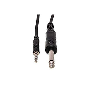Hosa CMP-105 1/4" TS to 3.5 mm TRS Mono Interconnect Cable, 5 Feet