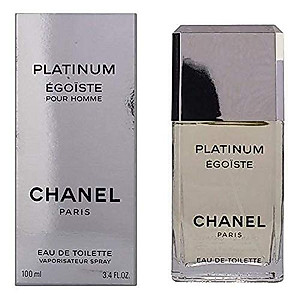 Egoiste Platinum by Chanel for Men, Eau De Toilette Spray, 3.4 Ounce