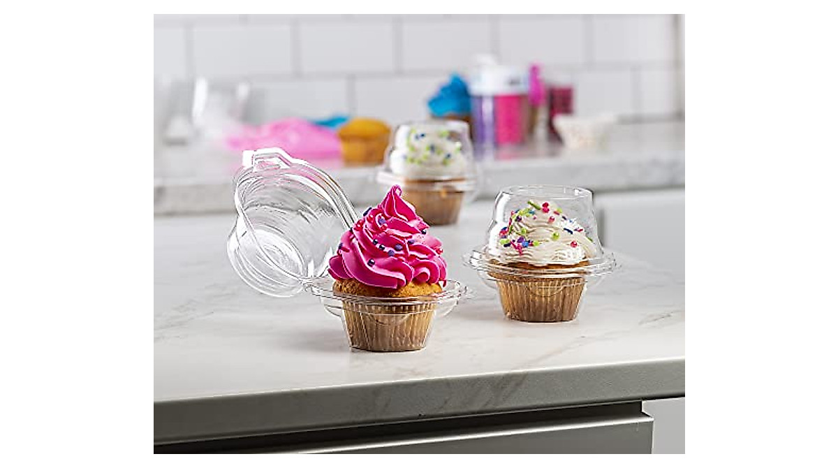Prestee Individual Cupcake Containers - 50 Pack