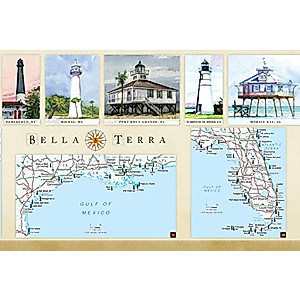 United States Lighthouses: Illustrated Map & Guide