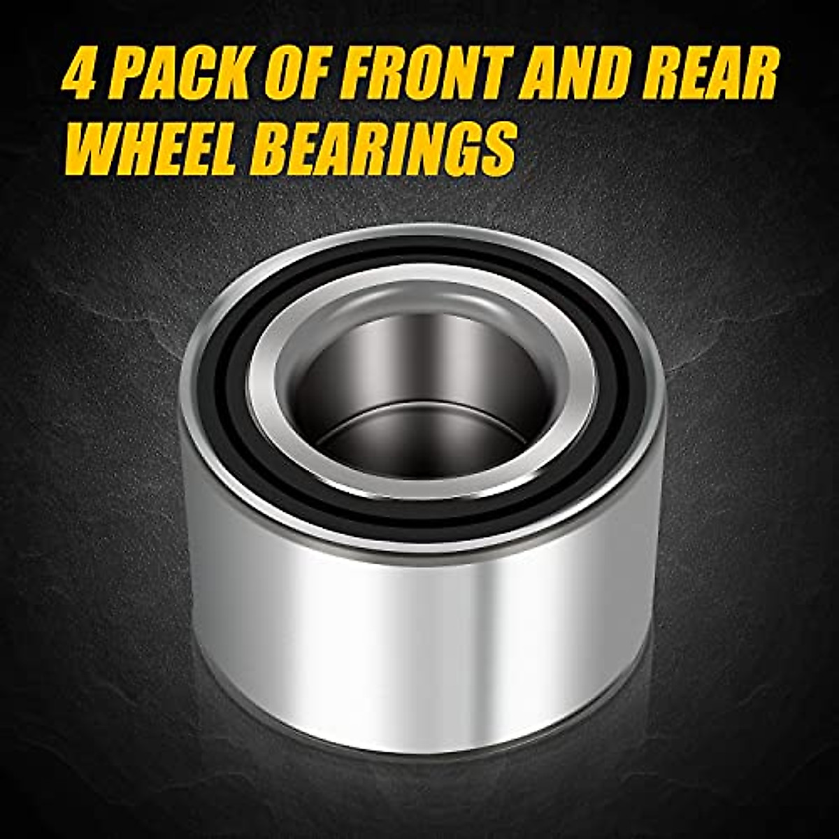 RANSOTO 3514699 Wheel Bearing Front and Rear Compatible with Polaris RZR PRO XP 900 1000 4 S XP Turbo General Sportsman Replaces 3514822 3515090 3514627 3514924 4 Packs