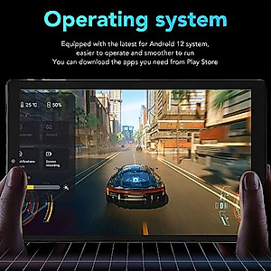 Haofy Tablet, Dual Speakers 2MP 5MP 5GWiFi 8800mAh 6GB 128GB 2 in 1 Tablet 1960x1080 for Business (US Plug)