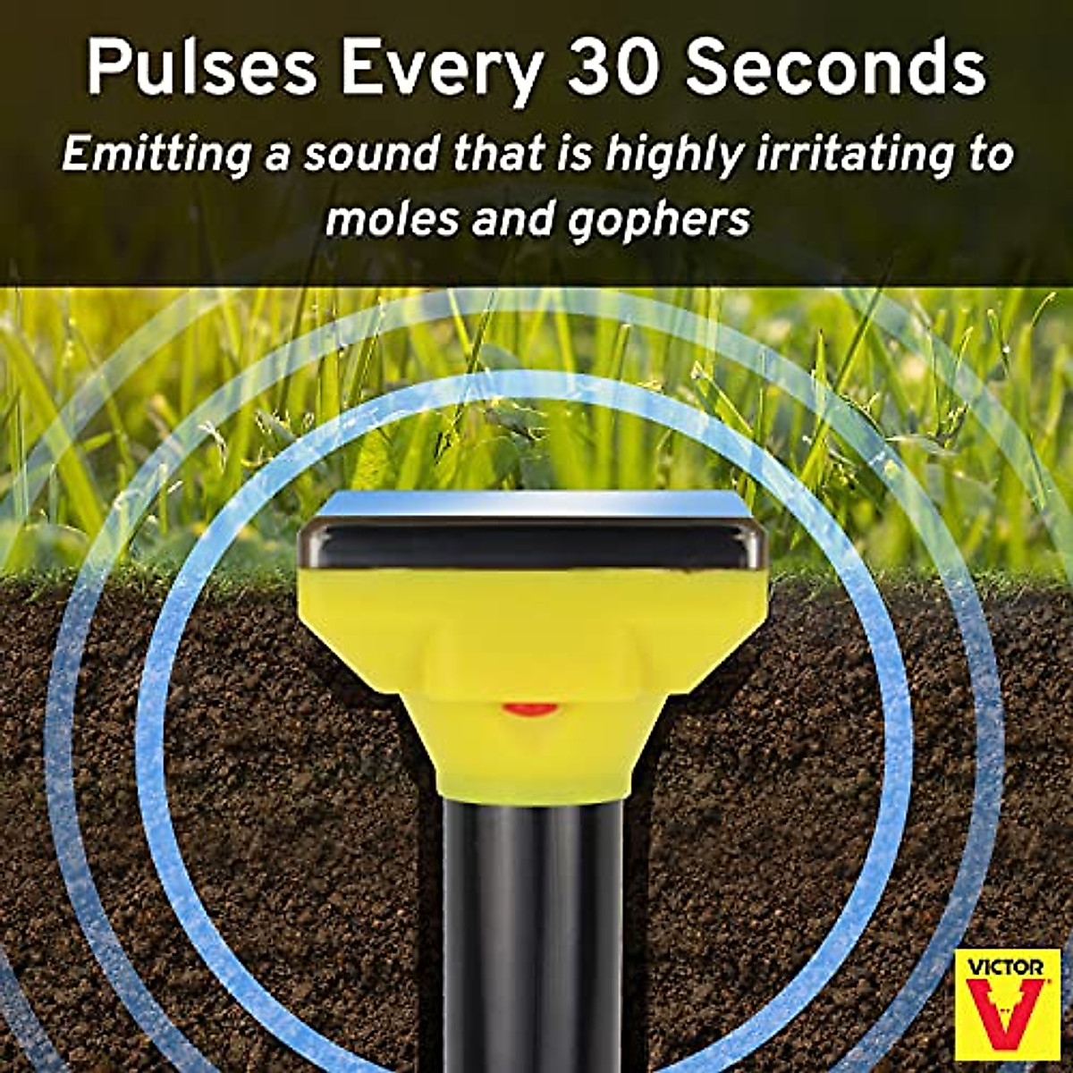 Victor M9014 Solar Powered Sonic Spike, Black