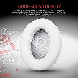 Krone Kalpasmos Premium Ear Pads for Bose 700 Noise Cancelling Headphones, Bose Noise Cancelling Headphones 700 Bose NC700 Replacement Ear Cushion, White