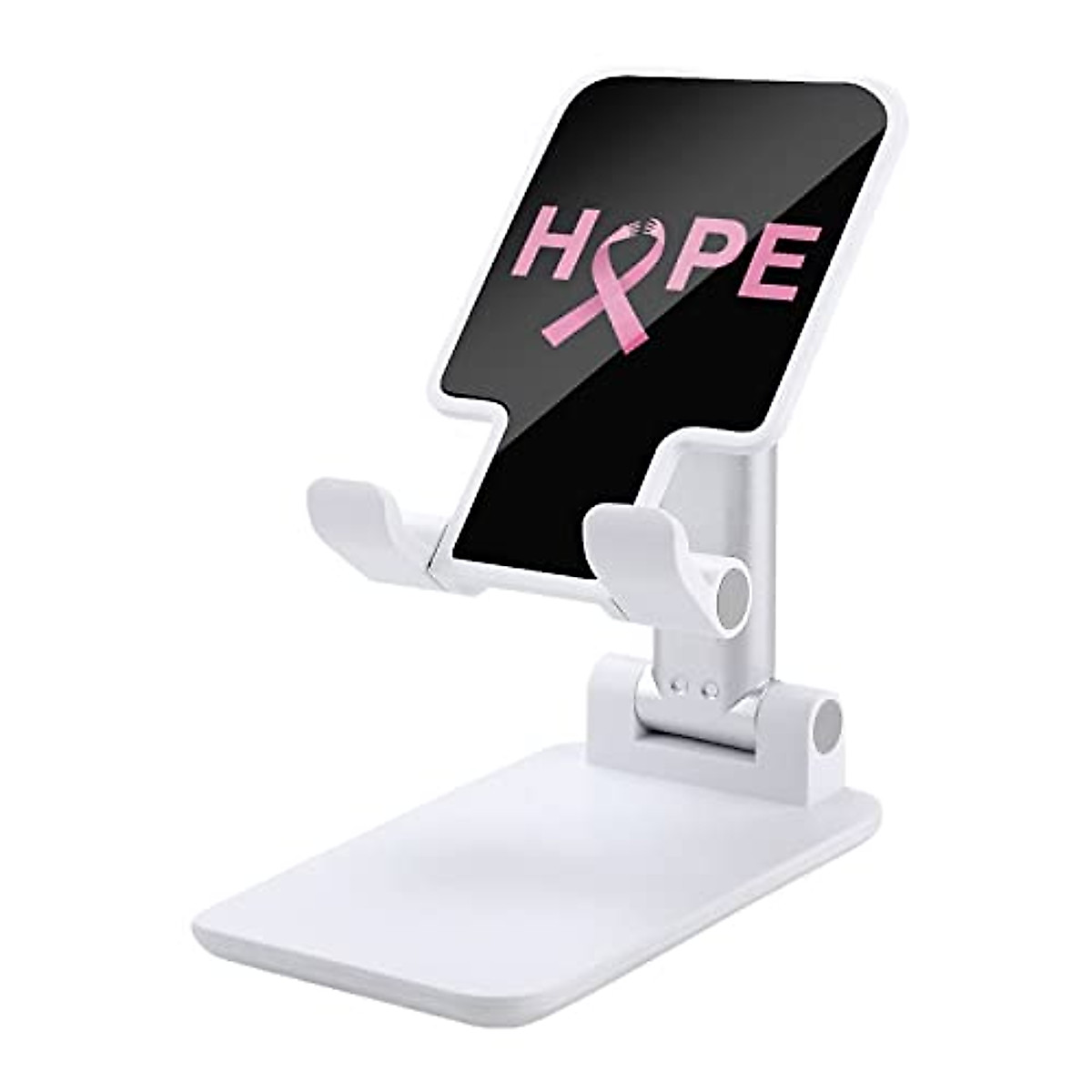 Hope Cancer Foldable Desktop Cell Phone Holder Portable Adjustable Stand for Travel Desk Accessories