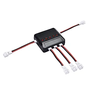 Top Race Drone Batteries - RC Charger 1-6S AC/DC 80W and Battery Charger DC 3.7V 1S 1 Cell RC Charger Micro 5 Ports with LED Indicator - Drone Battery Charger - Wide Type Compatibility Remote, Droid