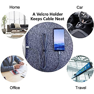 USB C ChargerCable 10FT,3Pack CileenLongFastChargingCordCompatibleForMotoGPower/Stylus,Samsung S10/S9/S8,Note8,A51/A01/A11,Tab S6/7Lite,OnePlusNord N10,NikonZ6/7,BLU G90 Pro,TCL 10L,PS5 3P-10F-Gray