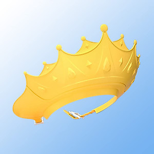 Baby Shower Cap Waterproof Shampoo hat for Children Toddler Girls Boys Protect ears eyes.Adjustable Silicone Bathing Crown.