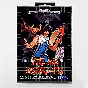 DeVoNe Yie Ar Kung Fu Game Cartridge 16 Bit MD Game Card With Retail Box For Sega Mega Drive For Genesis (Black)
