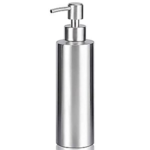 ARKTEK -Stainless Steel Countertop soap dispenser Rust Proof Liquid Hand soap dispenser, Premium Kitchen Pump for Liquid Bathroom Hand Dish Lotion (11.8 Oz / 350 ml)