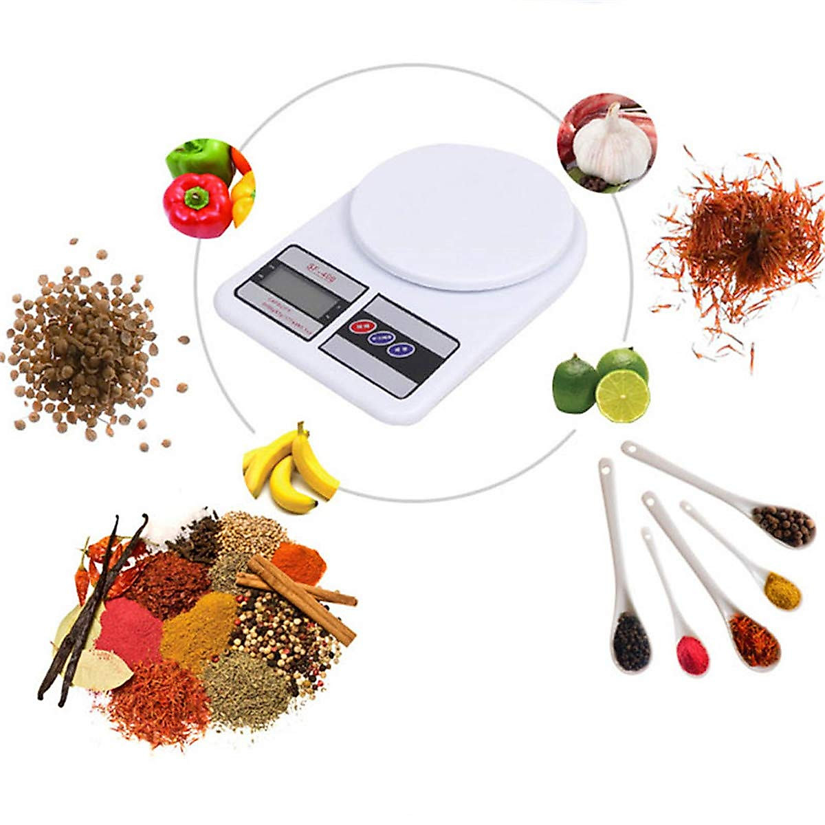 TXY Digital Kitchen 1g/10kg Food Scale Multifunction Weight Scale Electronic Baking & Cooking Scale with LCD Display
