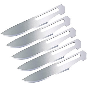 HME Lightweight Pocket Fixed Stainless Steel Blade Replace-A-Blade Knife for Hunting, Camping, Backpacking, Hiking w/5 Replaceble Blades & Kydex Sheath