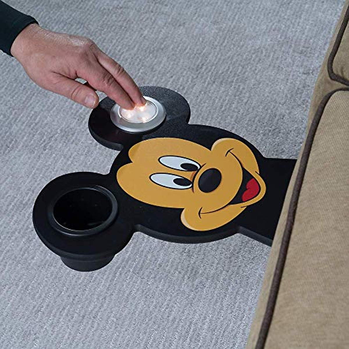 D3 Products Mickey Shelf Light and Cup Holder Accessory Pack - Mickey's Portable Nightstand Accessory Kit