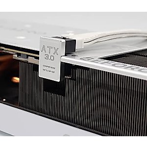 Dawmawm GPU ATX3.0 12VHPWR U Turn 180 Degree Angle Connector PCI-E 5.0 Power Adapter Board for Desktop Graphics Card-Reverse (Silver-TypeA)