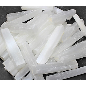 Pachamama Essentials Selenite Crystal Sticks for Healing, Reiki, & Metaphysical Energy Drawing - Available in 2.5 Inches, 4 Inches & 9 Inches (20, 2.5")