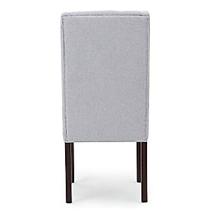 Christopher Knight Home Rory Fabric Dining Chairs, 2-Pcs Set, Light Grey Blue