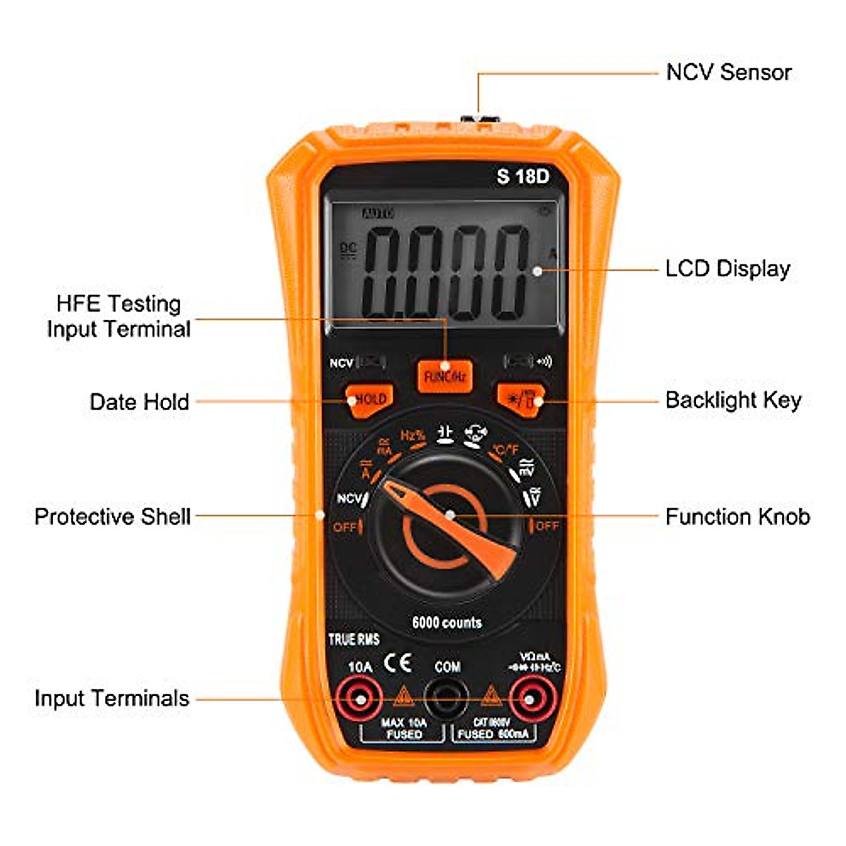 Digital Multimeter Tester, Electrical Voltmeter Tester, Volt Multi Meter, Car Battery Tester Circuit Tester
