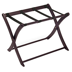 Winsome Scarlett Cappuccino Luggage Rack & Wood Scarlett Luggage Rack, Espresso