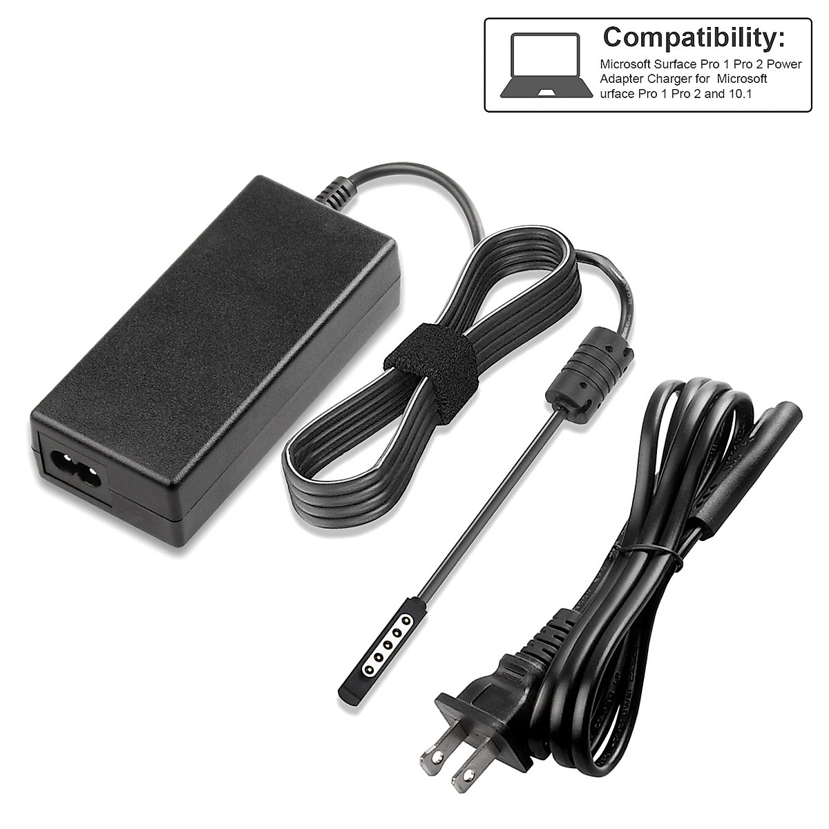 Microsoft Surface Pro 1 Pro 2 Pro RT Power Adapter Charger for Microsoft Surface Pro 1, Pro 2, Surface RT and 10.1 Windows 8 Tablet PC 48W 12V 3.58A