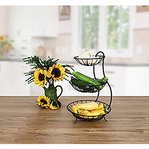 Spectrum Diversified Yumi Arched 3 Tier Server, Black