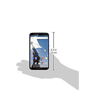 Motorola Nexus 6 GSM Unlocked Cellphone, 32GB, Midnight Blue (Renewed)