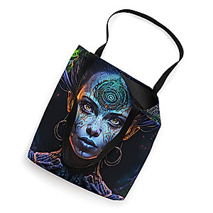 Hybrid Witch Alien Fantasy Horror Space Creature Monster Tote Bag