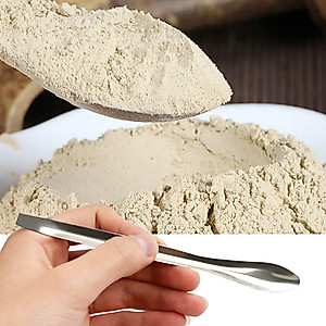 12 Pcs Stainless Steel Lab Spatula Micro Lab Scoop Spoon Reagent Laboratory Spatula Sampling Spoon with Pouch for Powders Gel Cap Filler, Capsule Filler