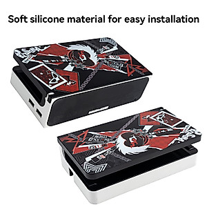 YOCORE Faceplate Skin Cover for Switch OLED Charging Dock, Anti-Scratch Hard Slim Sleeve Pad for Switch OLED Dock, DIY Replacement Housing Shell for Switch OLED Dock - P5