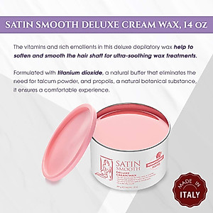 Satin Smooth Deluxe Cream Hair Removal Wax 14oz.