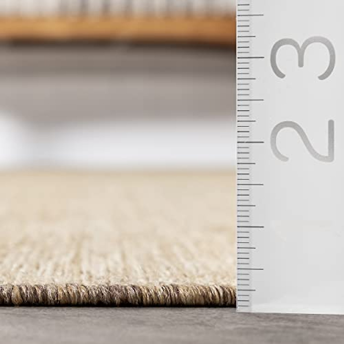 nuLOOM Easy-Jute Ray Diamond Indoor/Outdoor Area Rug, 5' x 8', Natural